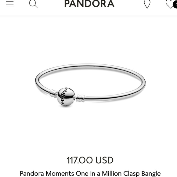 Pandora | Jewelry | Pandora Bangle One In A Million | Poshmark